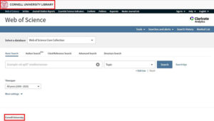 Off-Campus Access – Cornell University Library